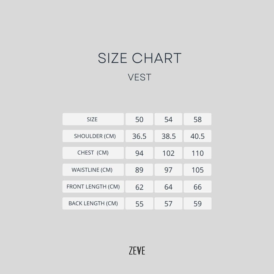 Double Row Button Vest - Grey Plain – Zeve Shoes