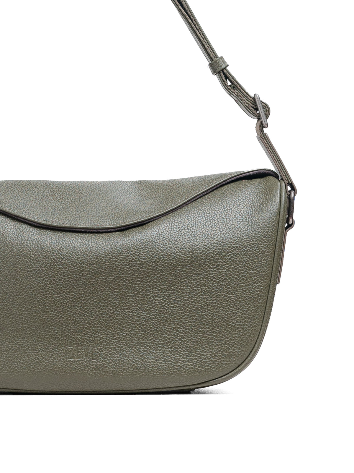 Leone Crossbody Bag - Olive Green Pebble Grain Leather – Zeve Shoes